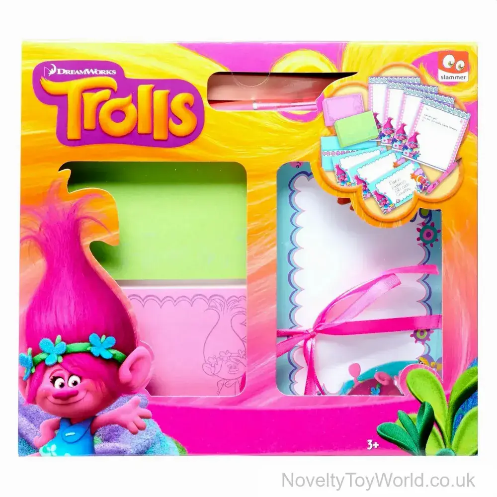 Trolls Letter Writing & Sticky Notes Licensed Set | Wholesale Gifts