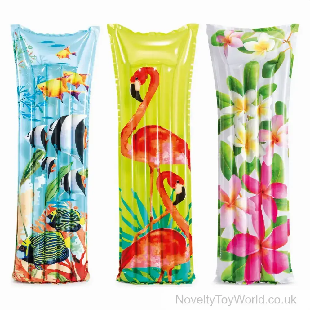 Tropical Beach Inflatable INTEX Mat Loungers (182cm) | Wholesale Summer ...