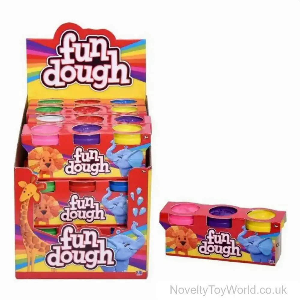 Wholesale | Tubs of Colourful Fun Dough for Children - Packs of 3