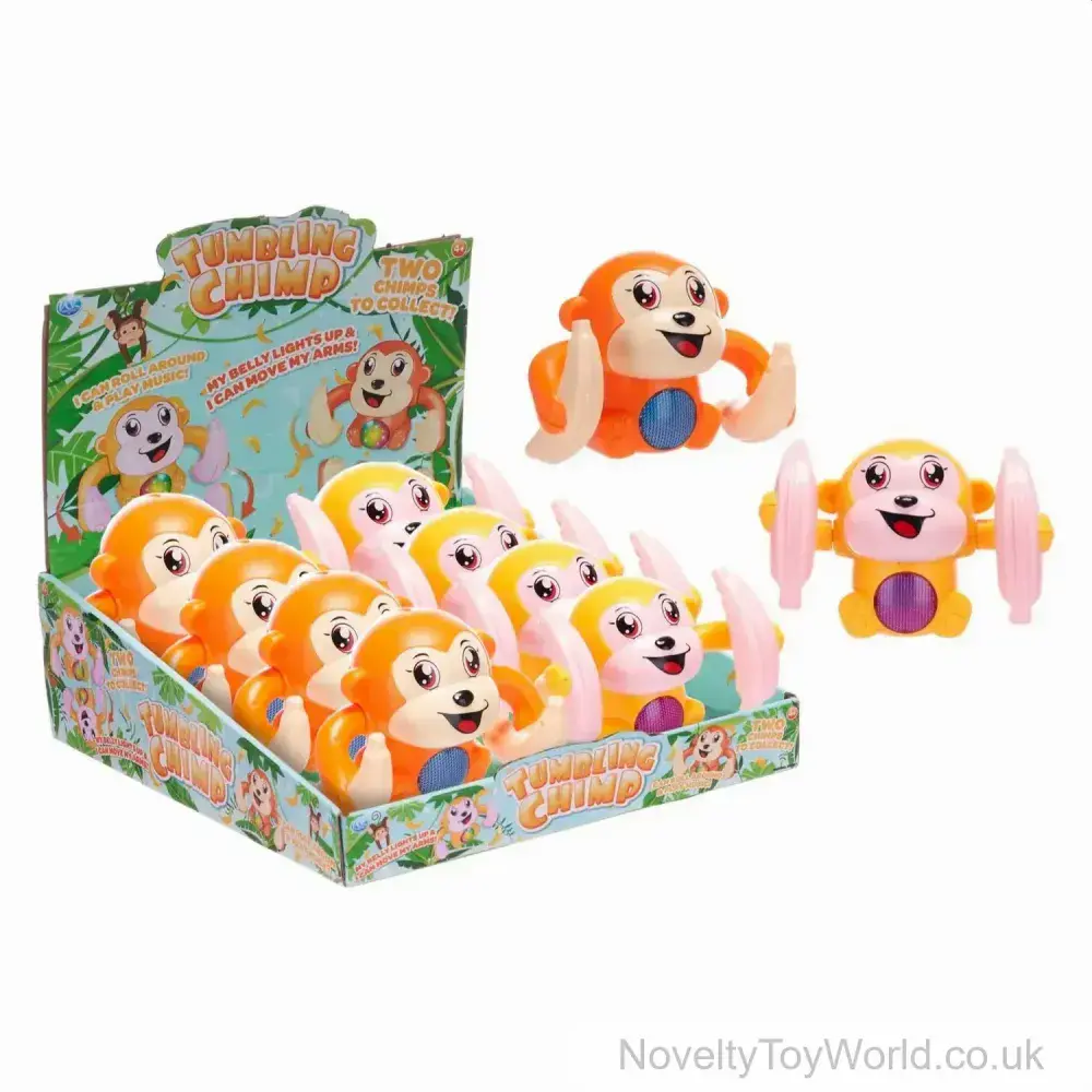 Tumbling Monkey With Lights & Sound | Bulk Buy Kids Toys UK