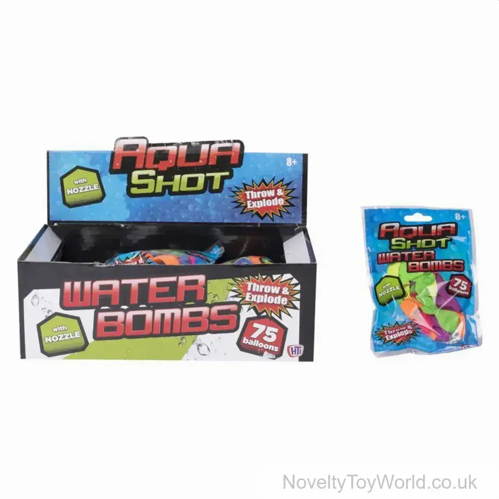 Wholesale | 75 Water Bombs in Packs with Nozzle | Summer Toys For Kids