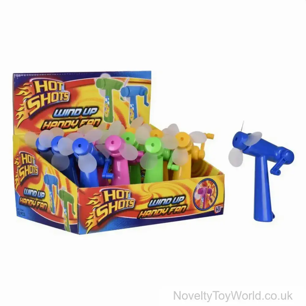 Wind Up Hand Fan - Cooling Accessory | Wholesale Gadgets