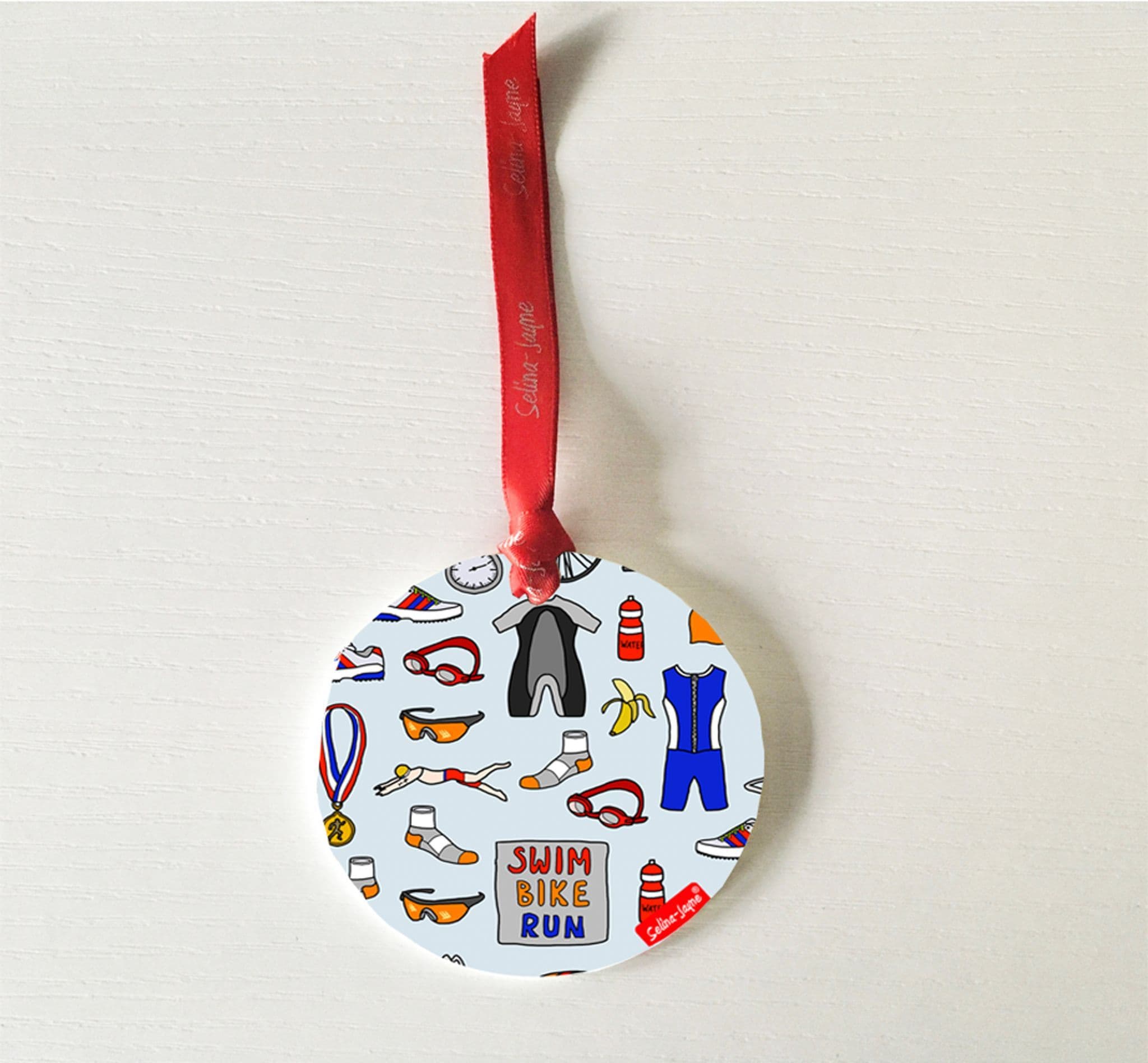 Triathlon Hanging Decoration by Selina-Jayne