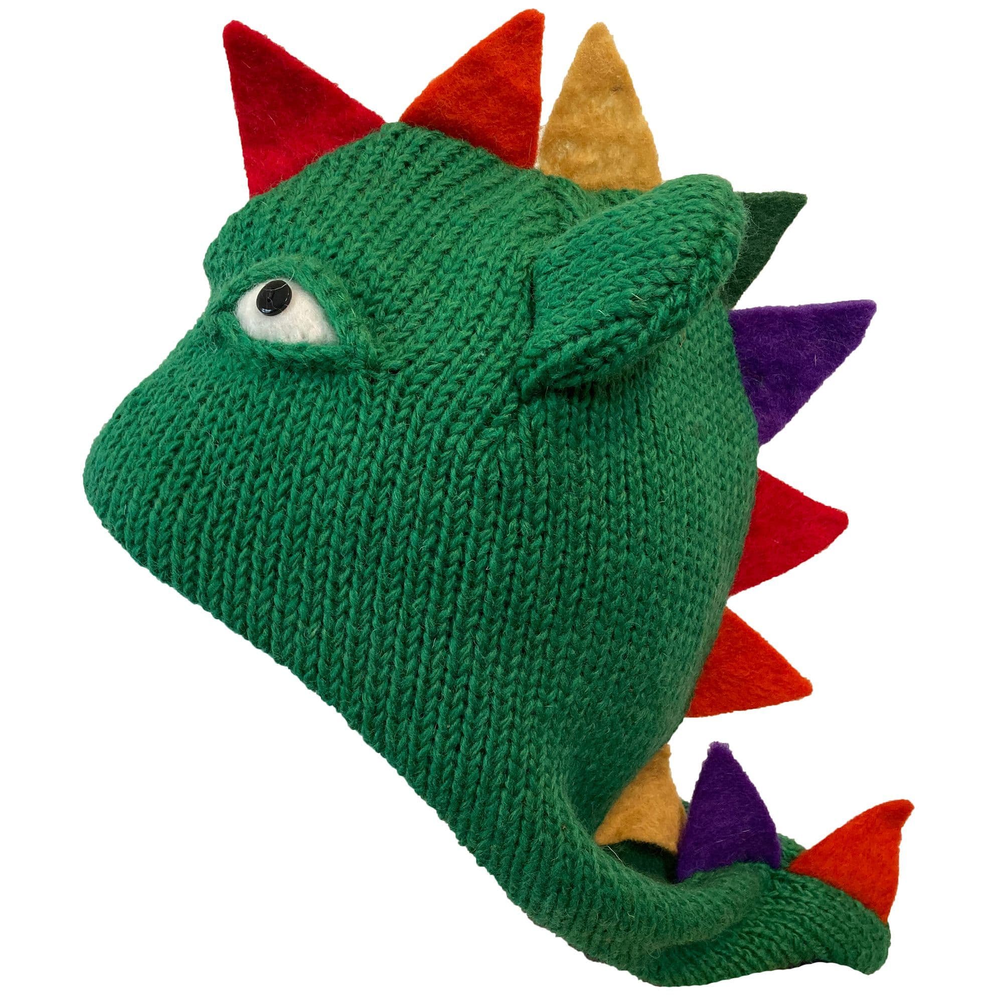 Dinosaur Monster Hat in Green
