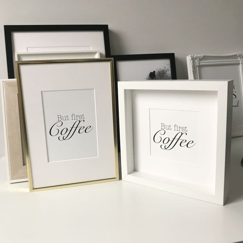 But first coffee A4 A5 & 5x7" monochrome