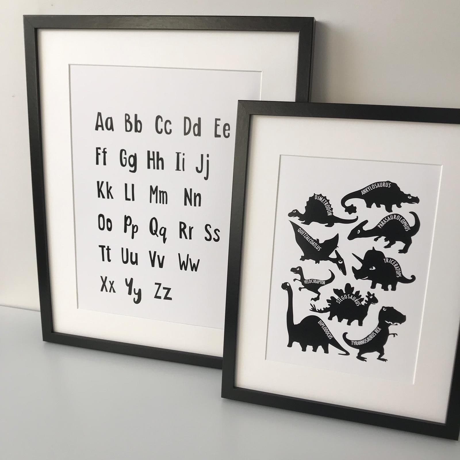 Monochrome Alphabet A3 monochrome