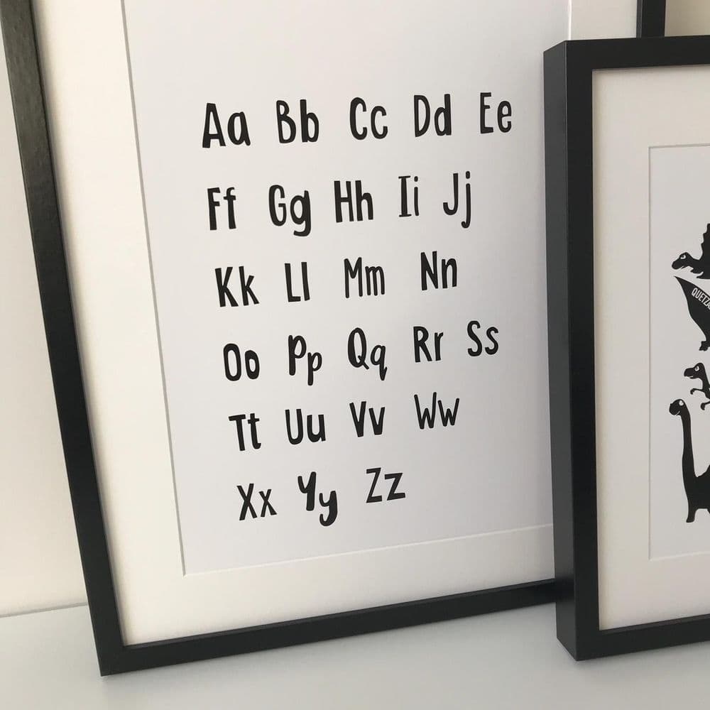 Monochrome Alphabet A3 monochrome