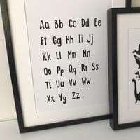 Monochrome Alphabet A3 monochrome