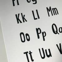 Monochrome Alphabet A4 monochrome
