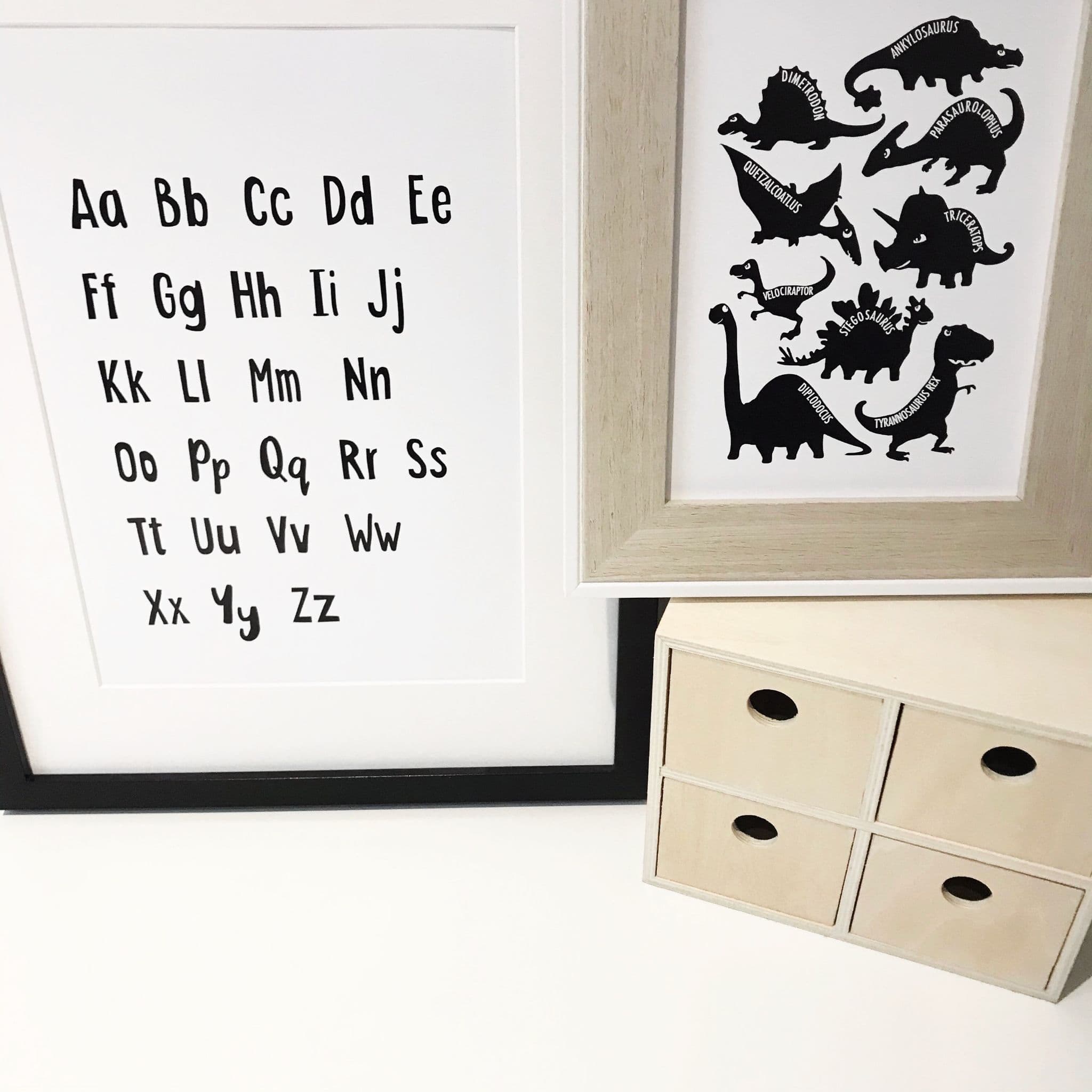 Monochrome Alphabet A4 monochrome