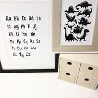 Monochrome Alphabet A4 monochrome