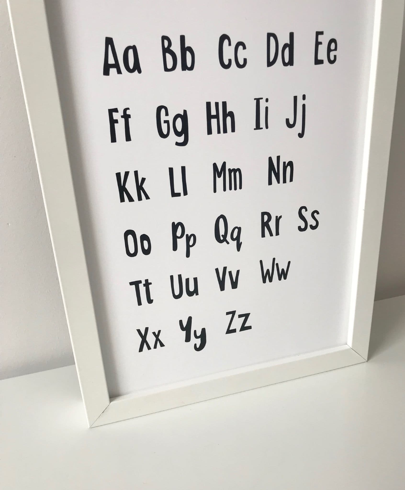 Monochrome Alphabet A4 monochrome