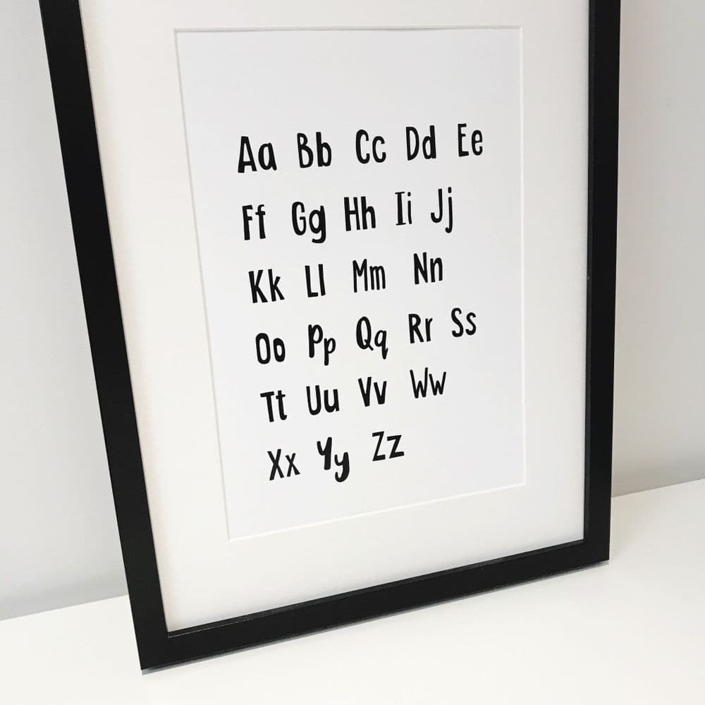 Monochrome Alphabet A4 monochrome