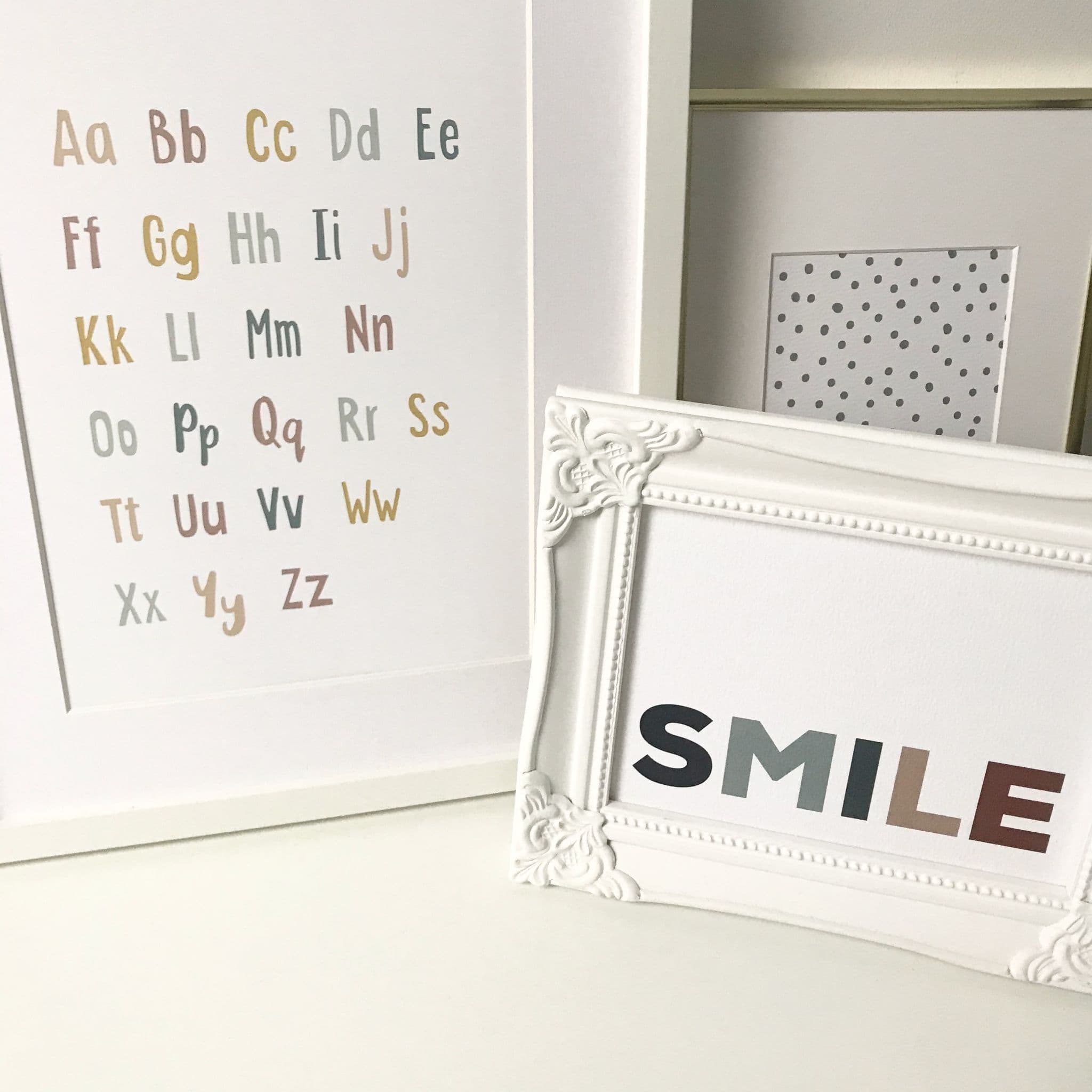 Pastel Alphabet A4 print