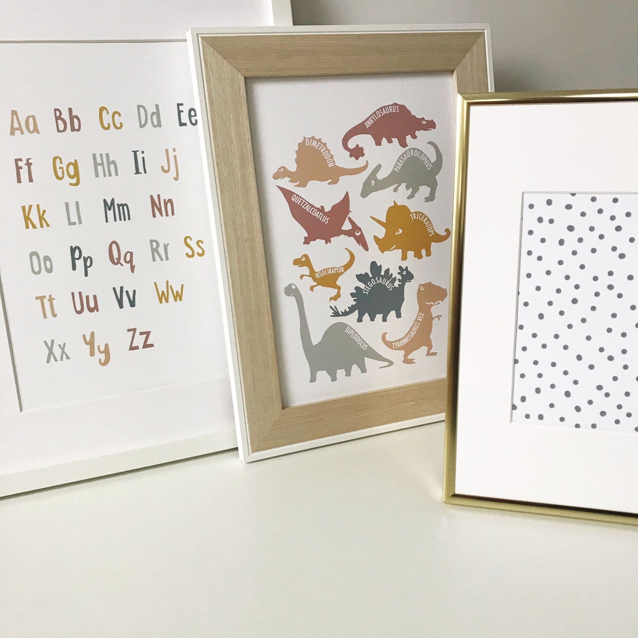 Pastel Alphabet A4 print