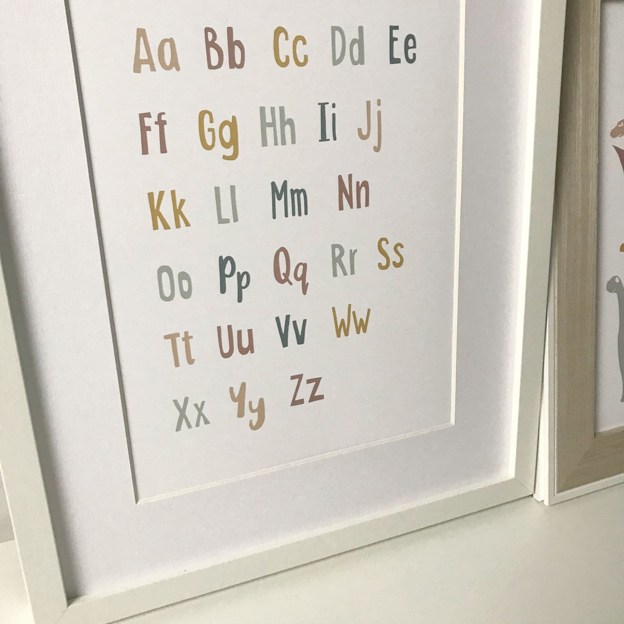 Pastel Alphabet A4 print