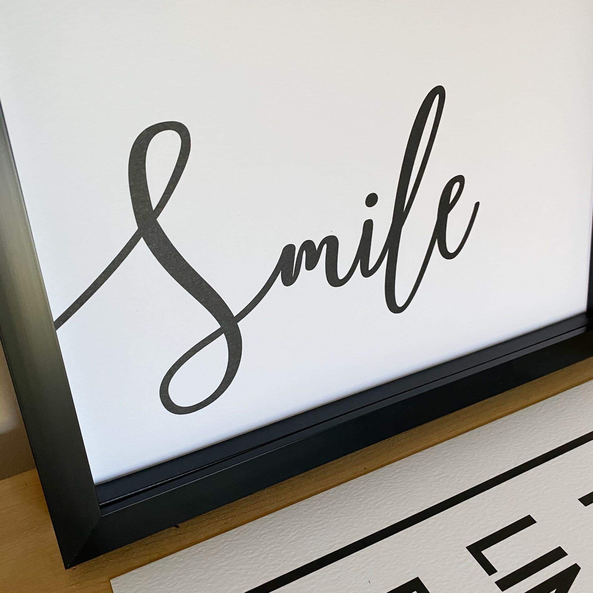 Smile A4 landscape TEXTURED CARD