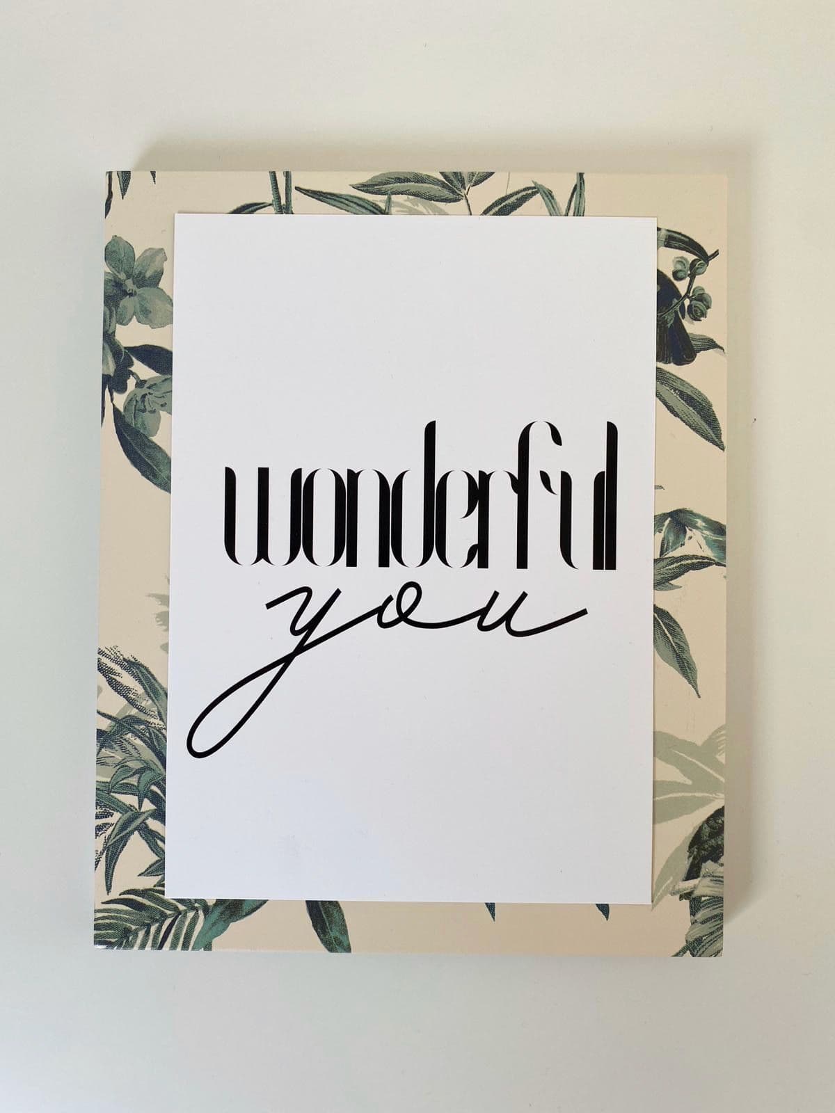 Wonderful you A5 monochrome