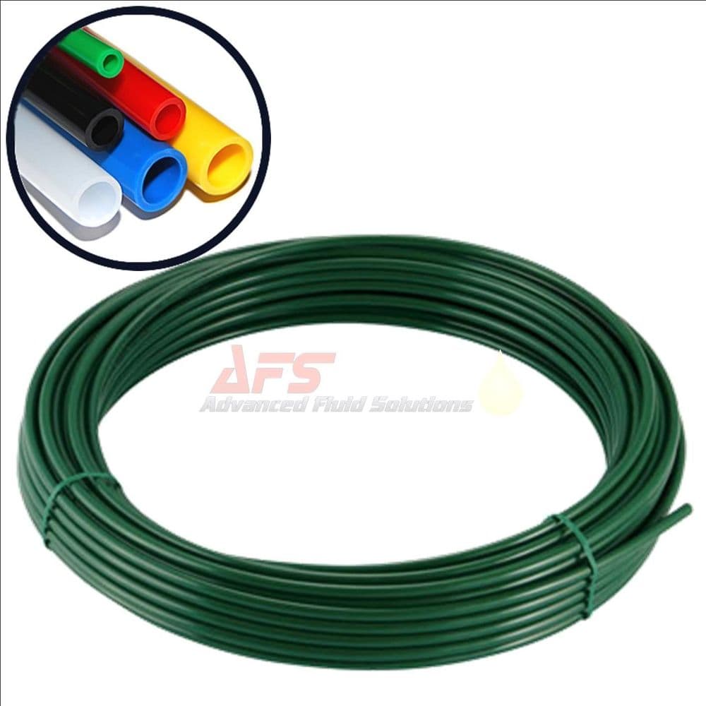 1/2 Inch O D x 0 375 I D Imperial Nylon Tube Green Flexible Tubing