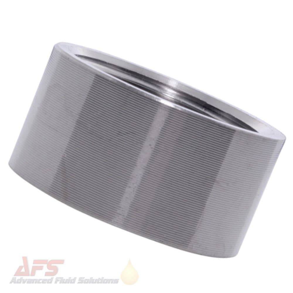 1 BSP Female Threaded Half Socket - SS 316 Stainless Steel