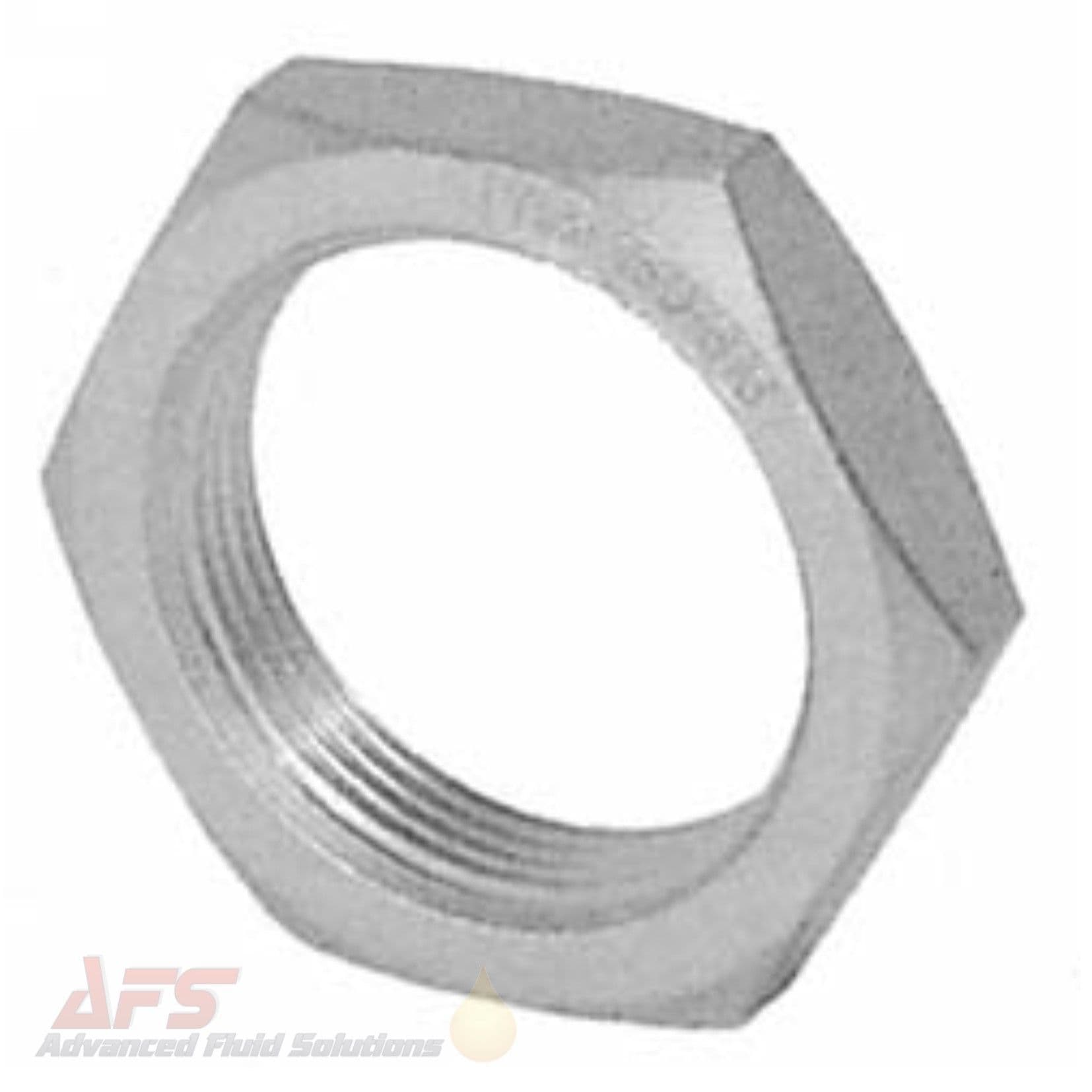 1 1/2 BSP Hex Back Nut Locking - SS 316 Stainless Steel