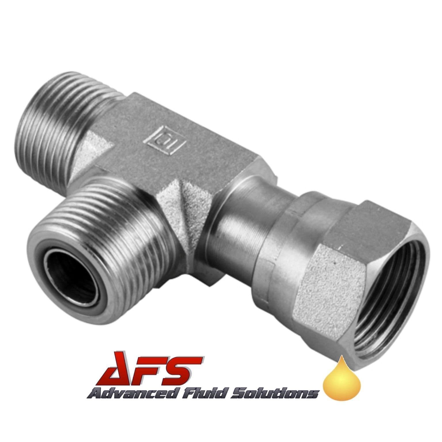 1-3/16 ORFS Equal ORFS Tee - Male x Swivel Female on Run x Male ...