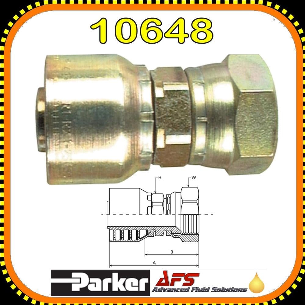 10648-12-10 - Female JIC 37 Swivel - Straight - No-Skive Hydraulic ...