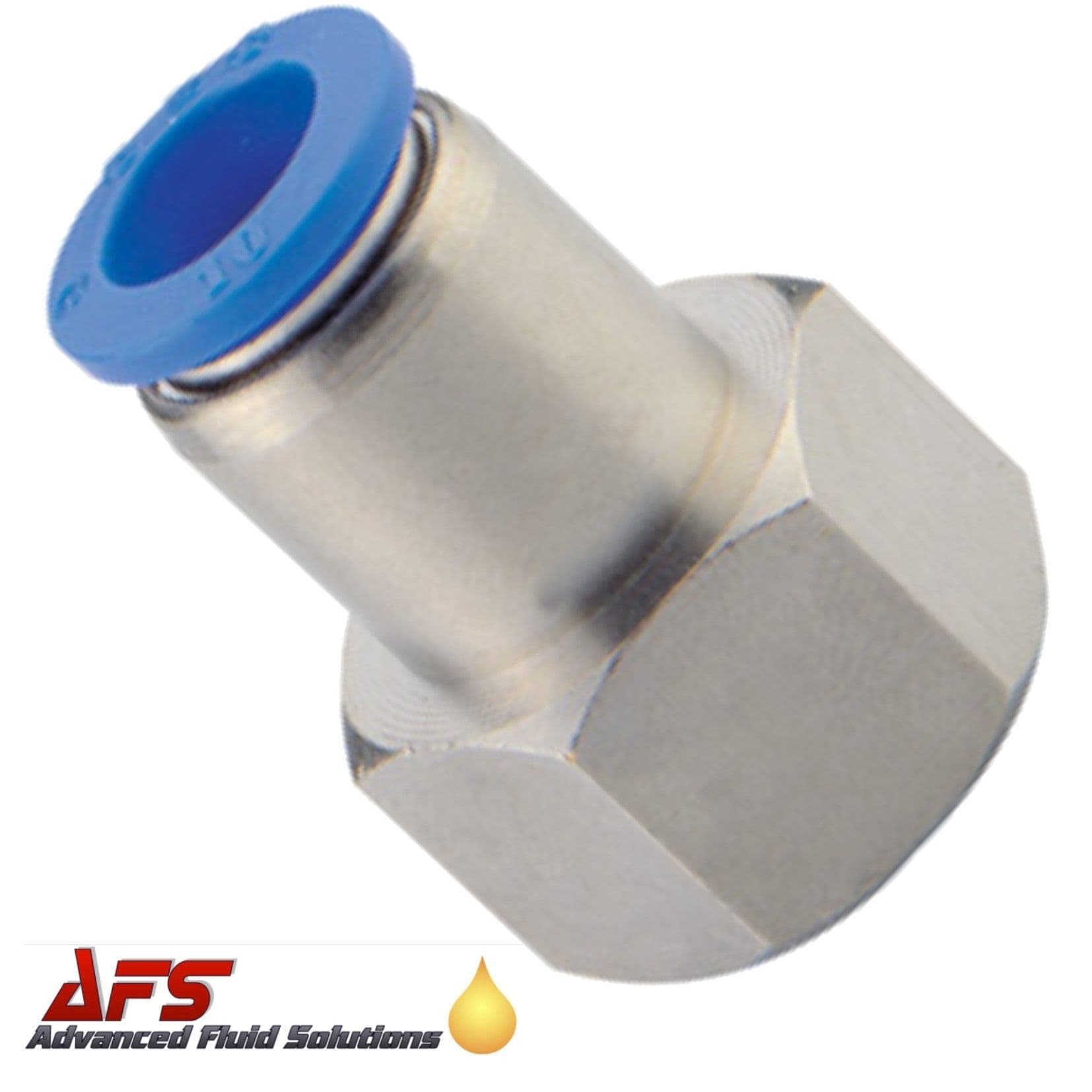 12mm x 1/4 BSPP Female Straight Push in Fitting Metric Nylon Pipe/Tube ...