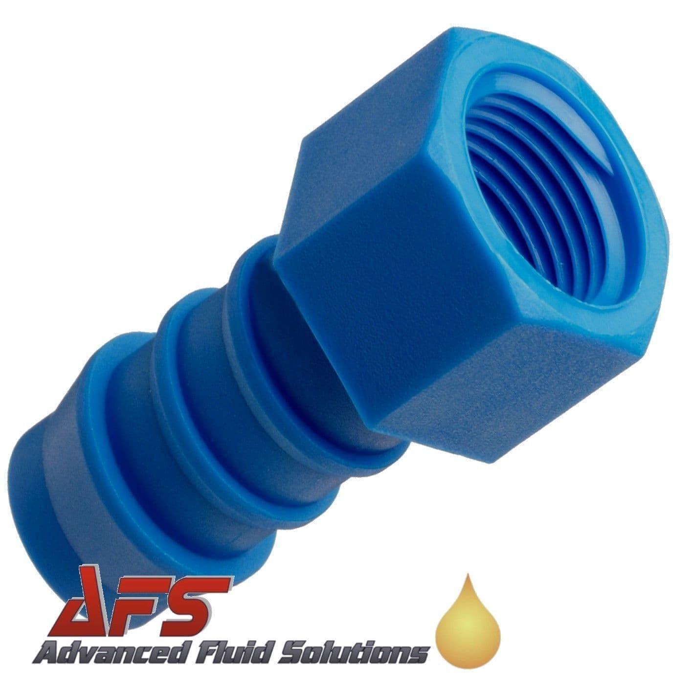12mm x 1/4 Inch BSP Fixed Female Tefen Blue Nylon Barbed Hose Plastic ...