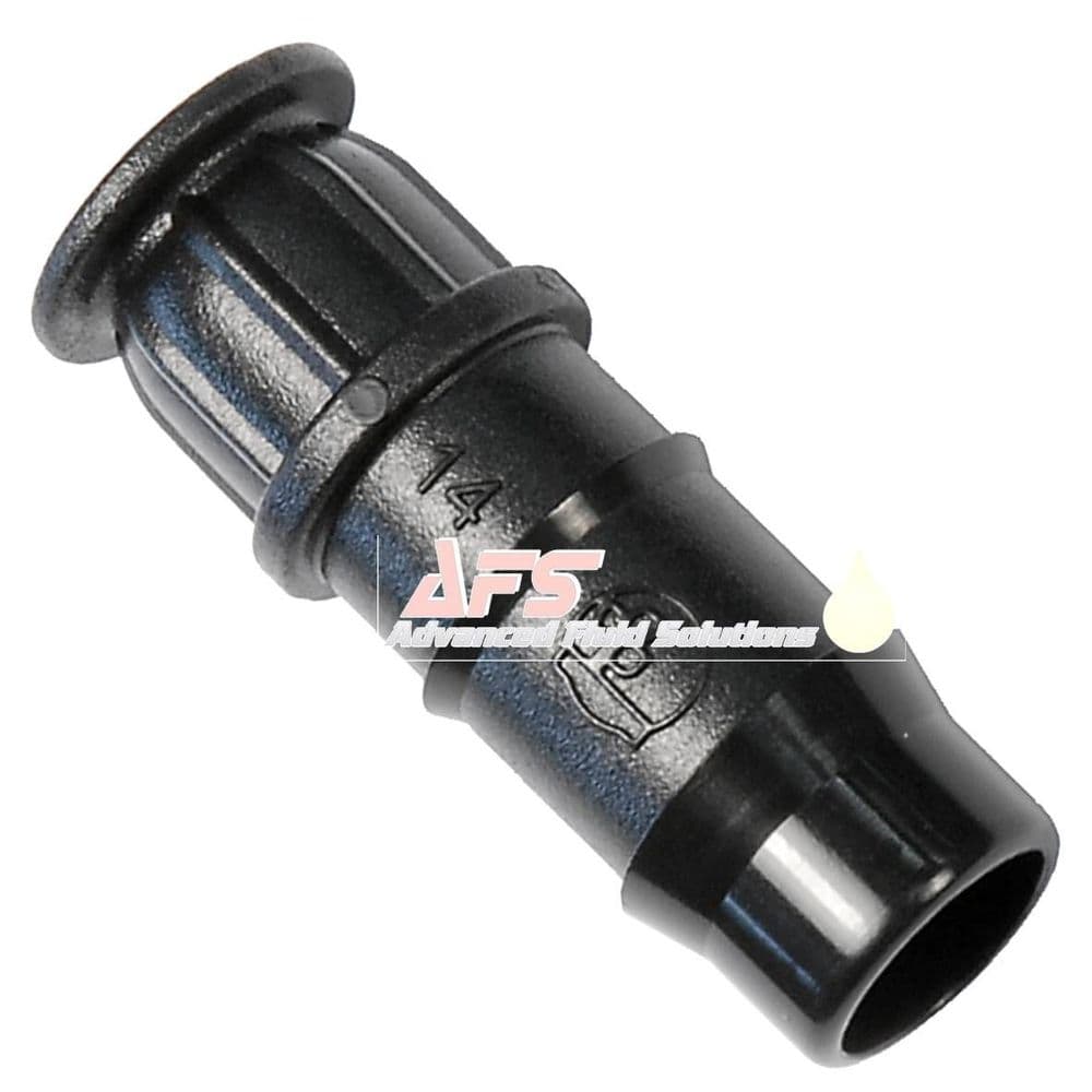 14mm End Plug Double Barbed Hose Poly Tubing Stop