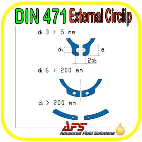 14mm External Circlip DIN 471 Spring Steel Cir Clip