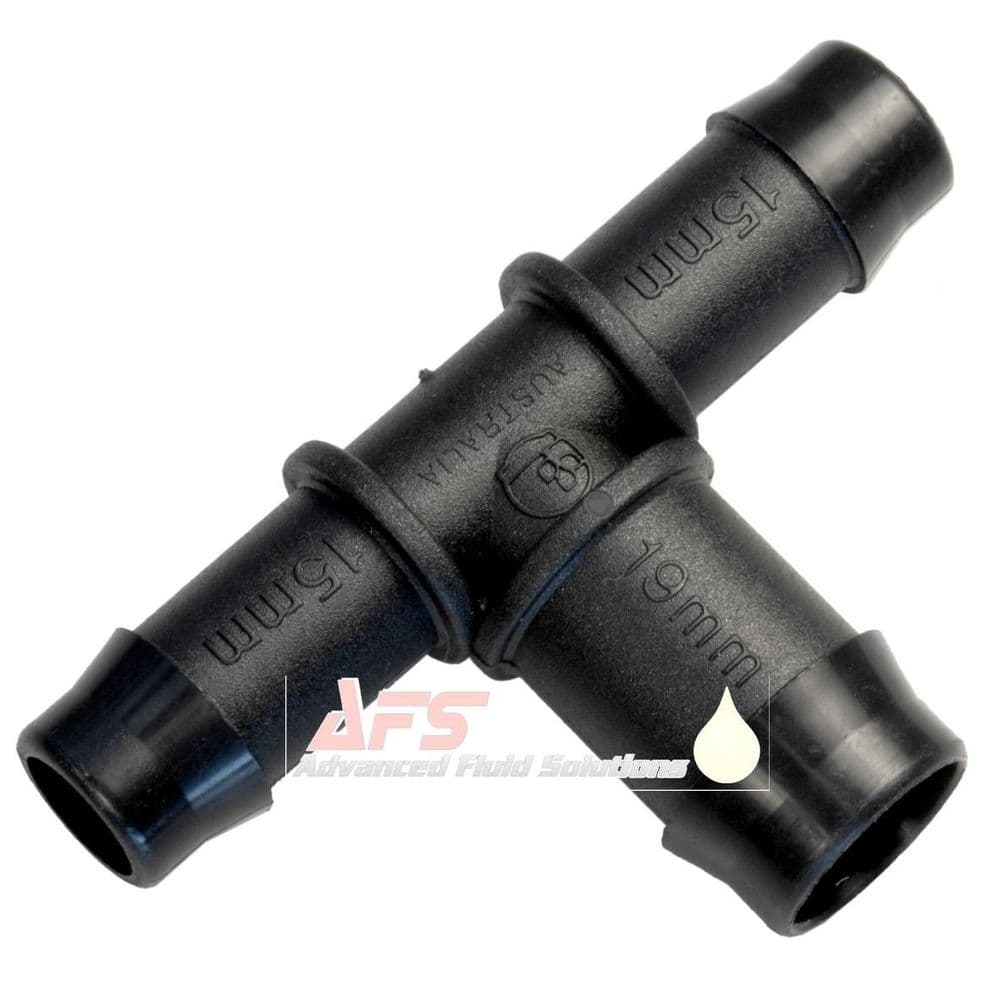 15mm - 19mm Increasing 3 Way Enlarger Tee Piece Hose LDPE Pipe Joiner ...