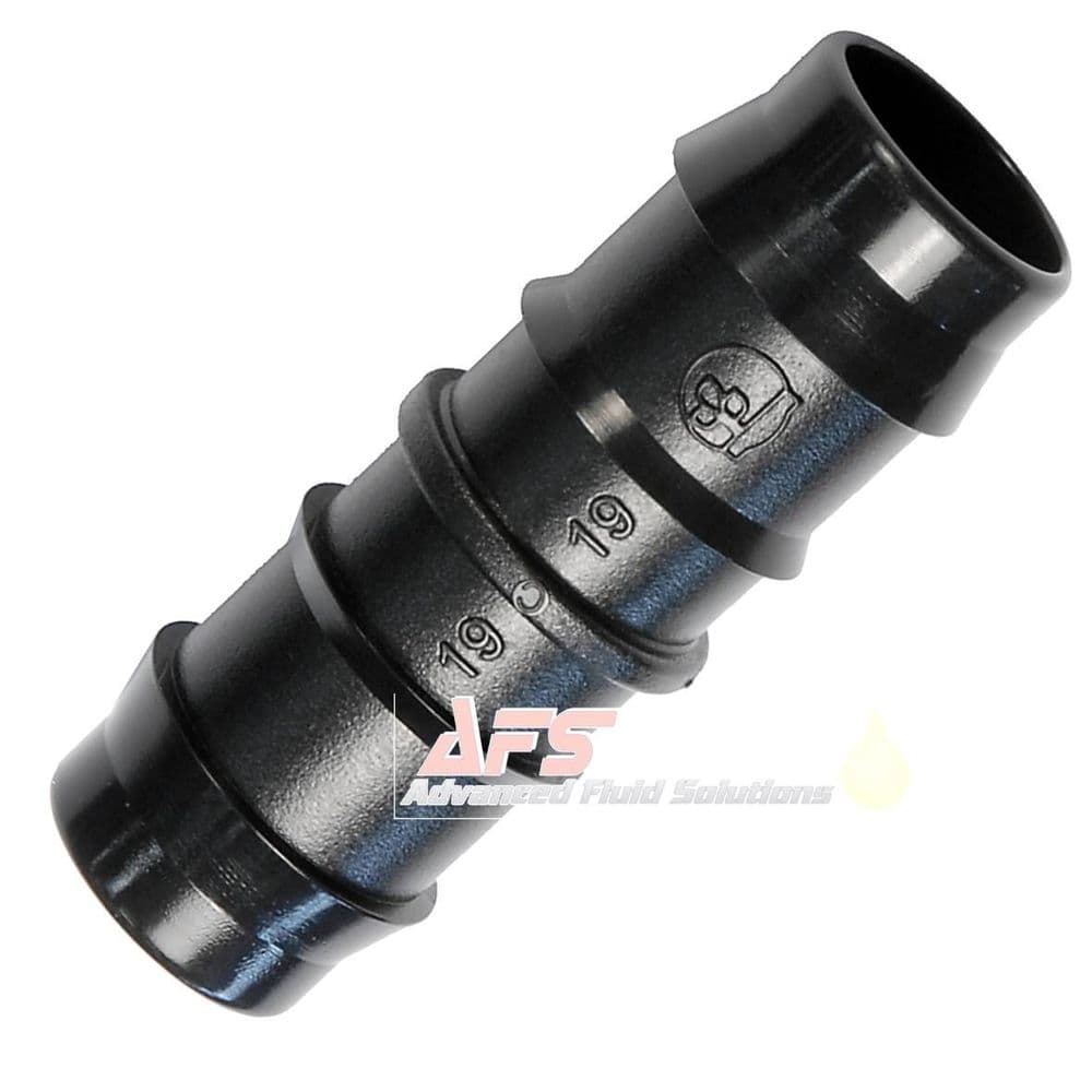 19mm 3/4 Inch Straight Double Barbed Hose Joiner Poly Tubing Connector