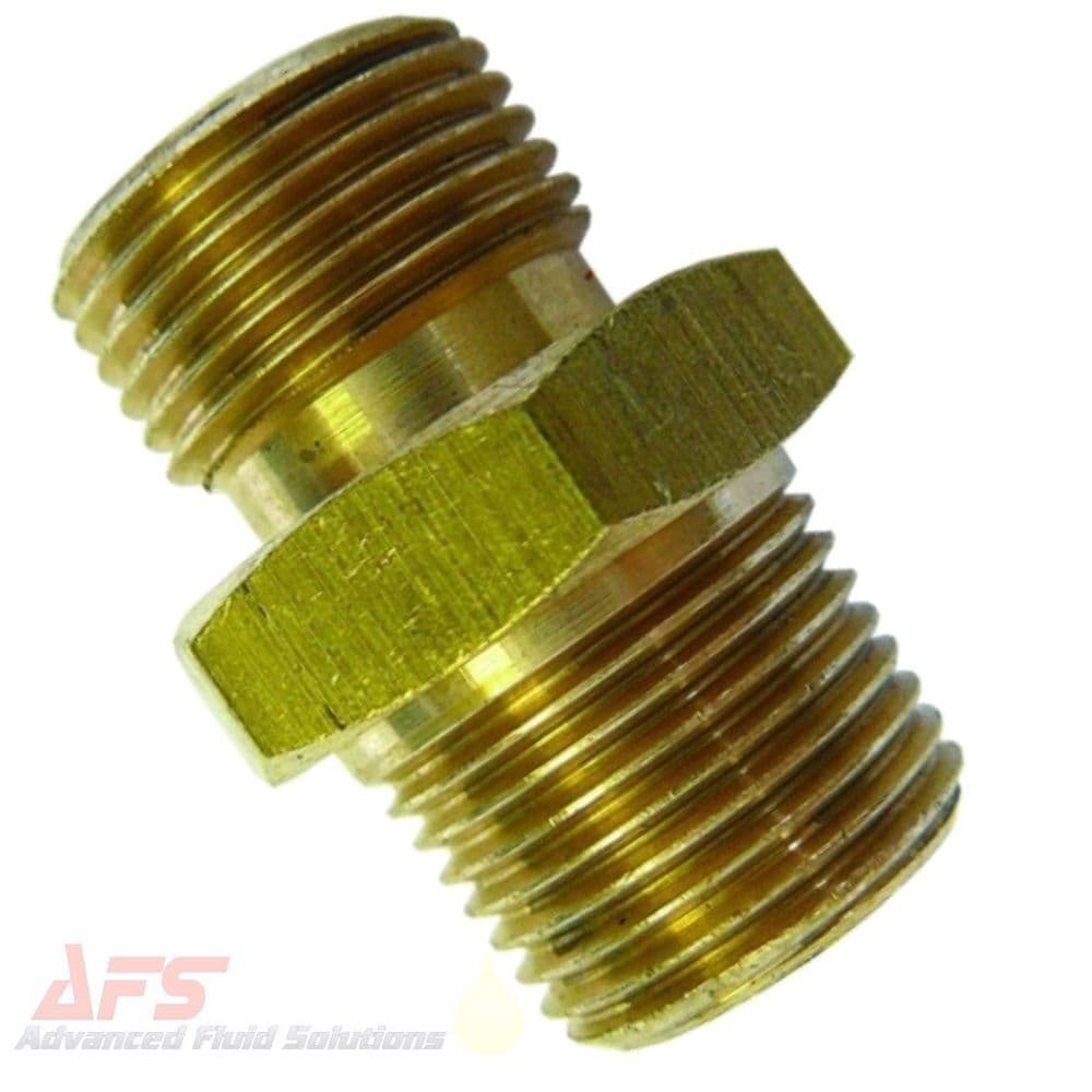 2 Inch Brass BSPP Male x BSPT Male Connector