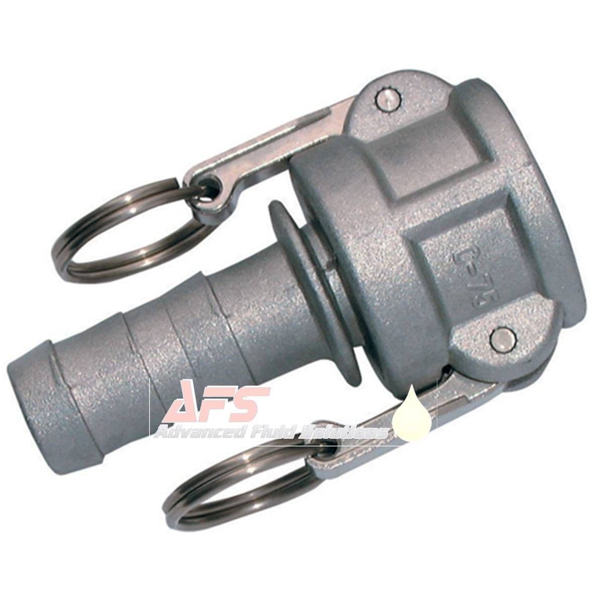 2 1/2 Inch Part C Cam & Groove Female Coupler x Barbed HoseTail ...