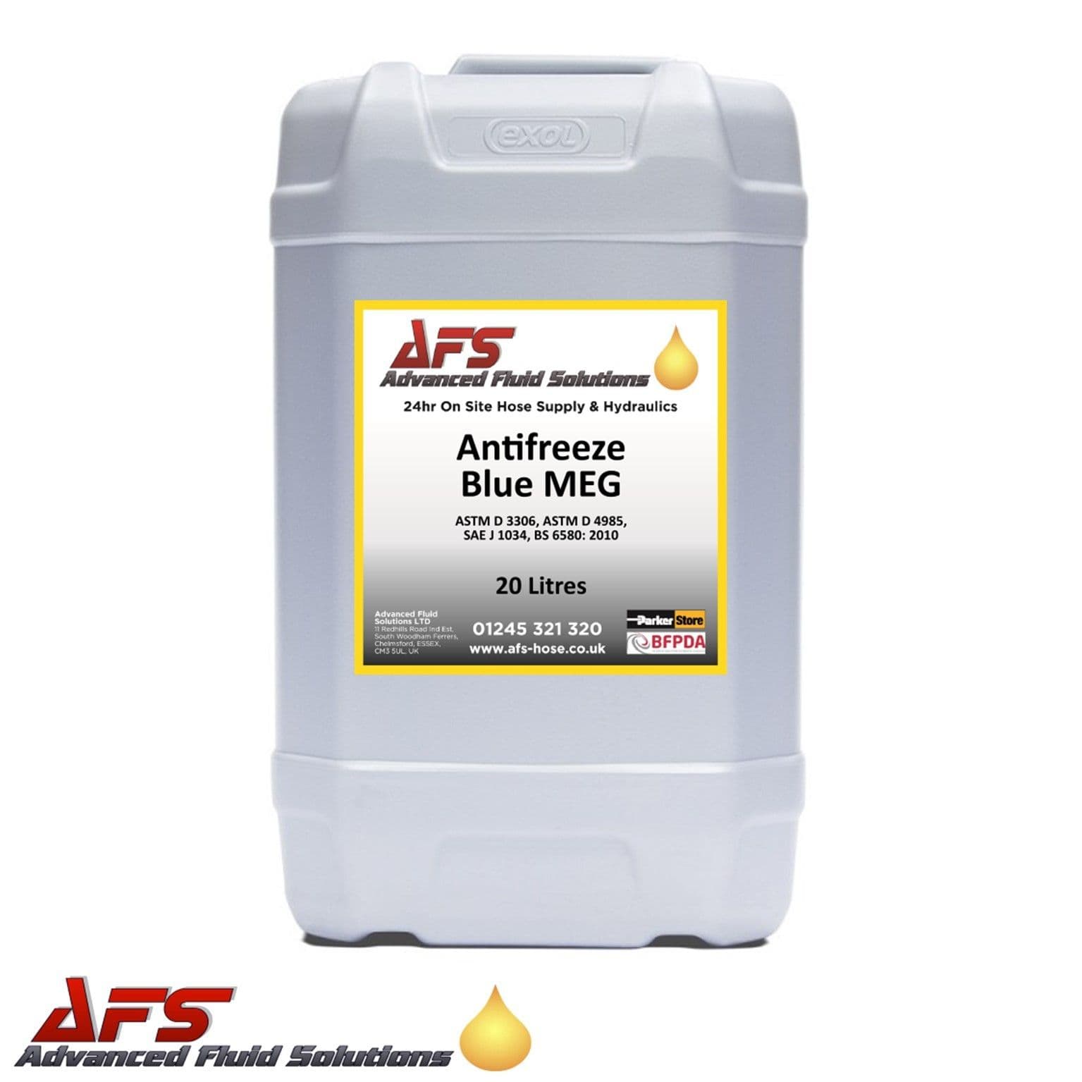 20LTR Exol Opticool Blue Antifreeze D001