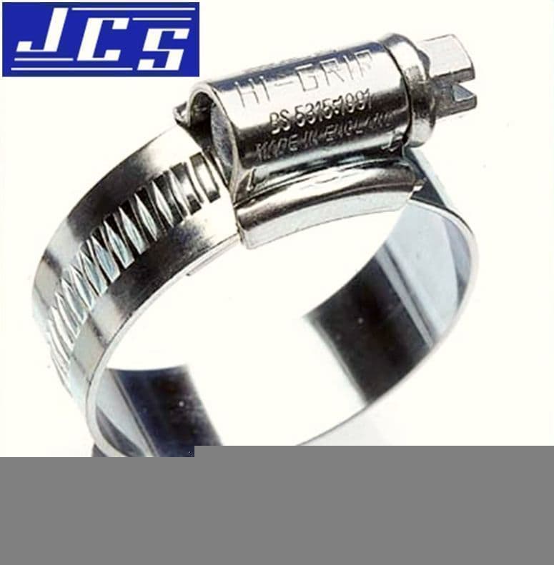 250mm - 280mm JCS Hi-Grip Zinc Plated Hose Clip