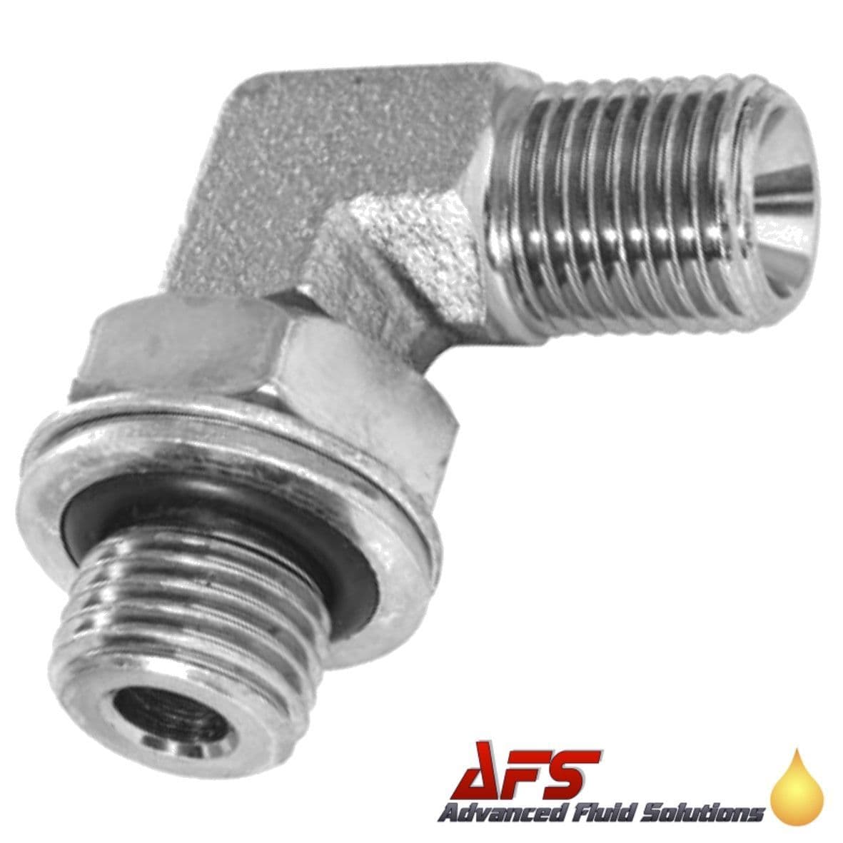 3/8 BSP 90 Degree Positional Elbow - Male x Male Hydraulic Mild Steel ...