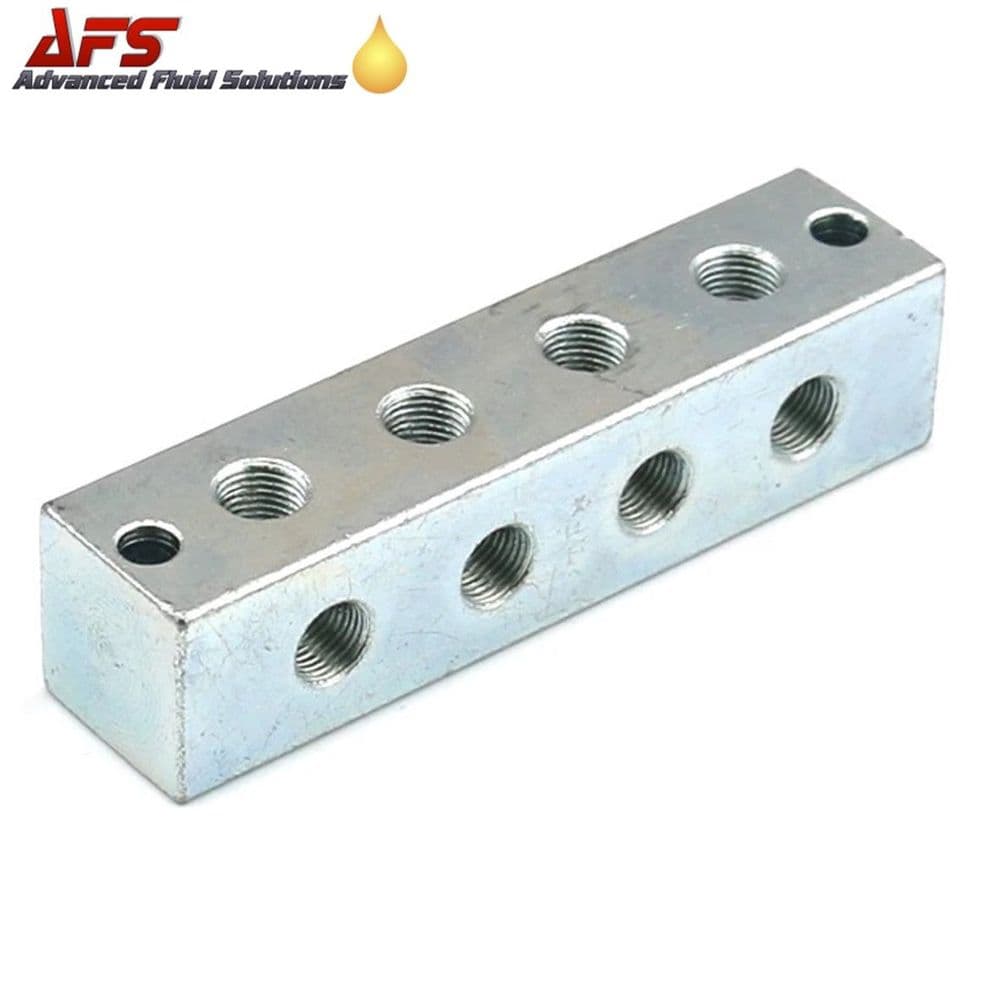 4 Way T Manifold, 1/8 bsp Thread Battery Greasing Block 5029-014 for ...
