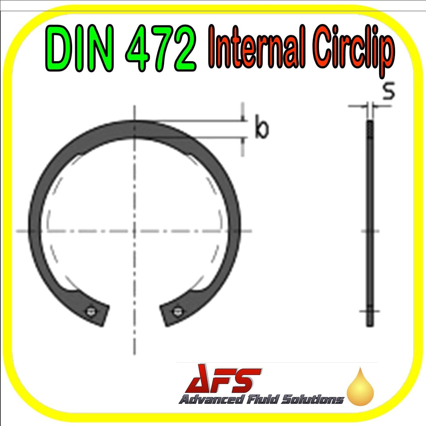 47mm Internal Circlip DIN 472 Spring Steel Cir Clip