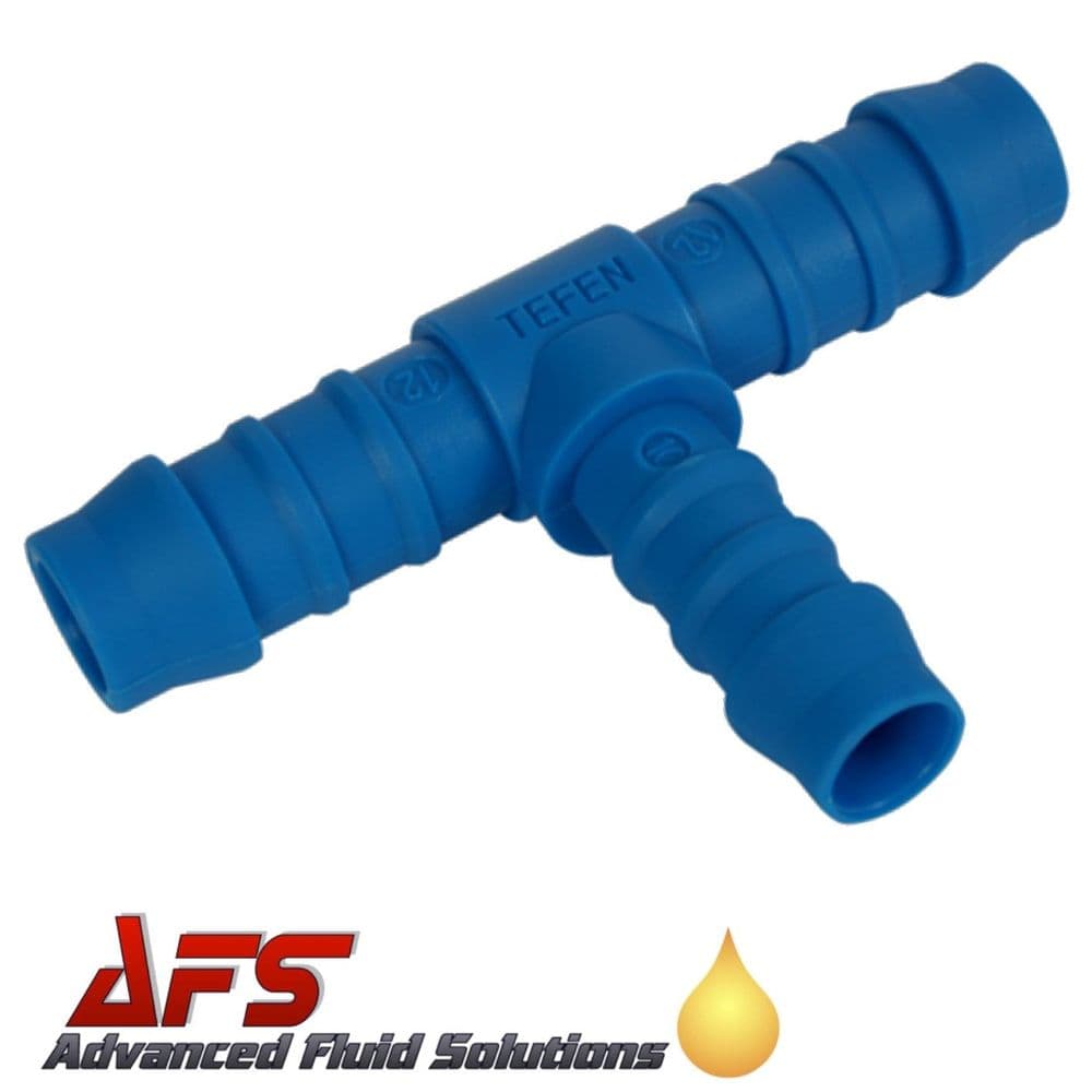 5mm - 4mm Reducing T Piece Hose Joiner Tefen Nylon Blue Connector Tee ...