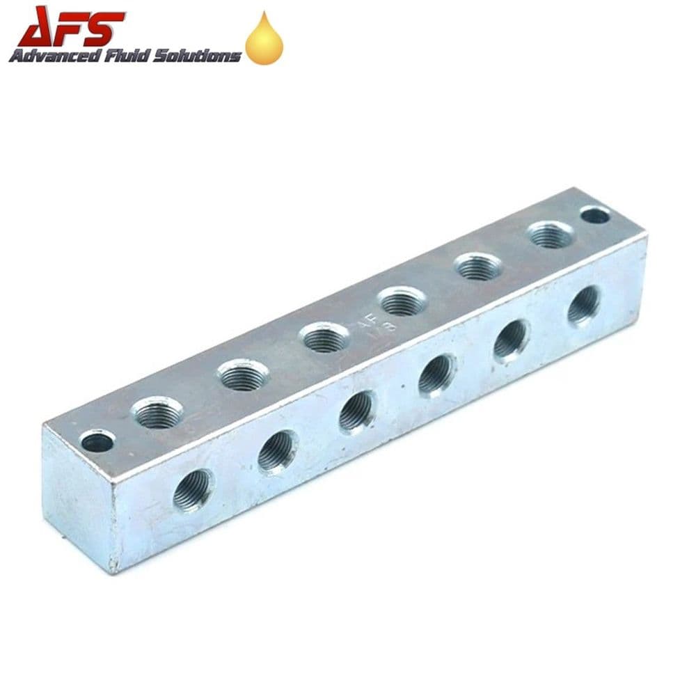 6 Way T Manifold, 1/8 bsp Thread Battery Greasing Block 5029-016 for ...