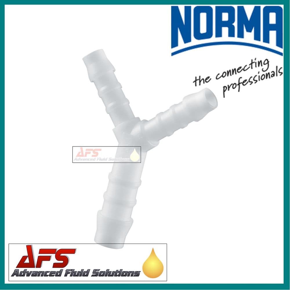 6mm 8mm 6mm Reducing Y Piece White Plastic Hose Joiner Barbed Connector ...