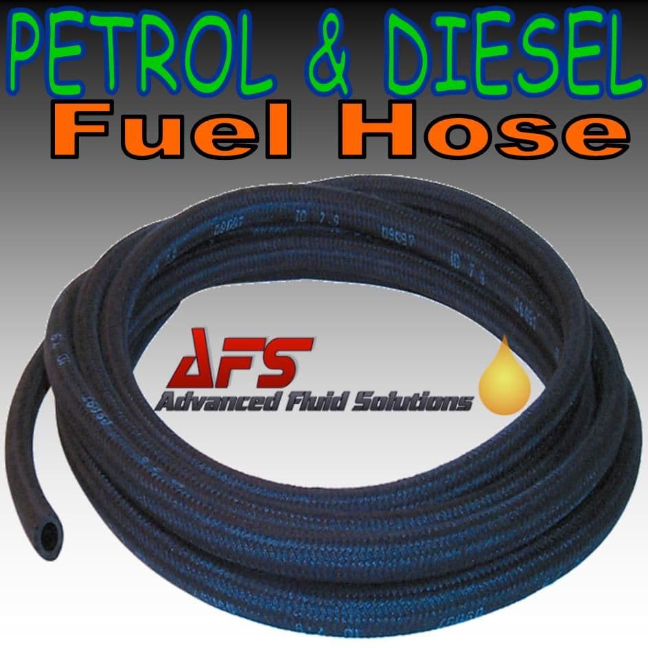 7mm I D 9/32 Cotton Over Braided Nitrile Fuel Hose Pipe Tubing