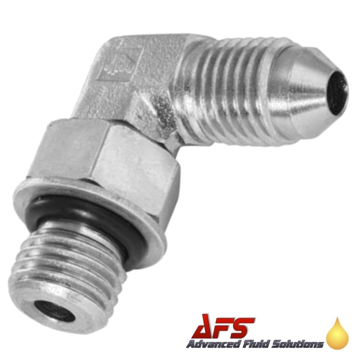 9/16 JIC Male x 7/16 SAE UNF Male 90 Degree Positional Hydraulic Elbow ...