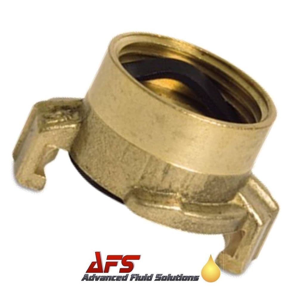 Brass Geka Type Quick Coupling x 1 1/2 BSP Female Thread