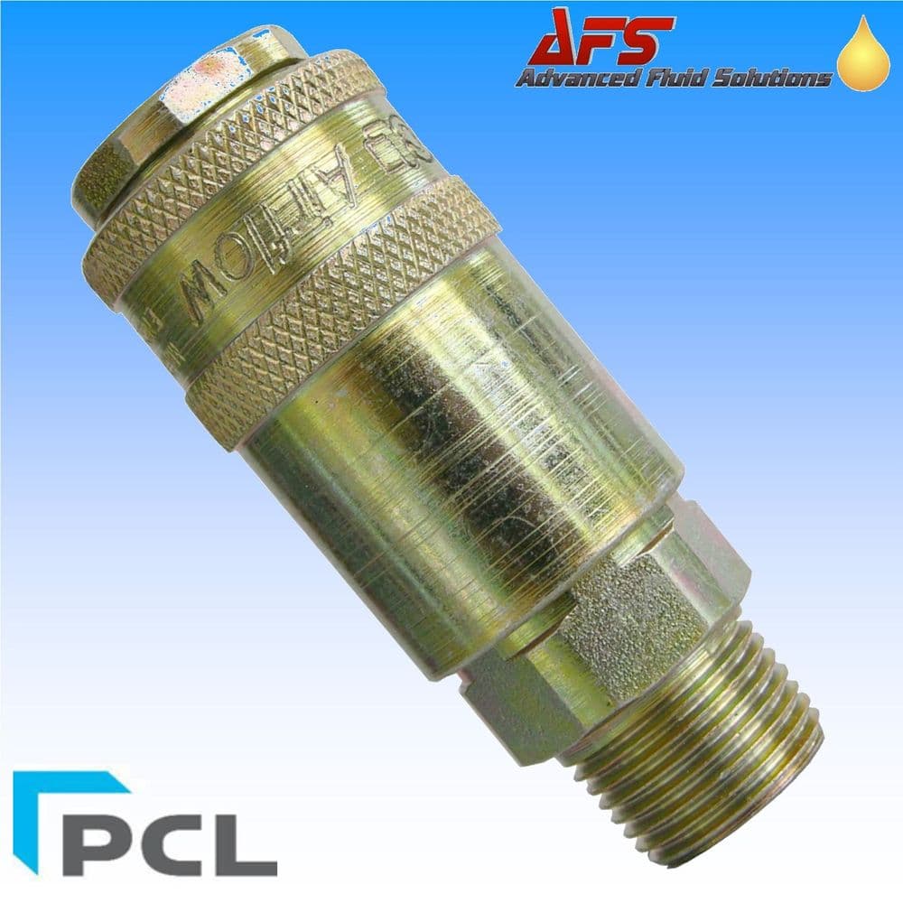 Genuine PCL AirFlow Air Coupling 1/4" BSPT Male AC21CM Airline Fitting ...