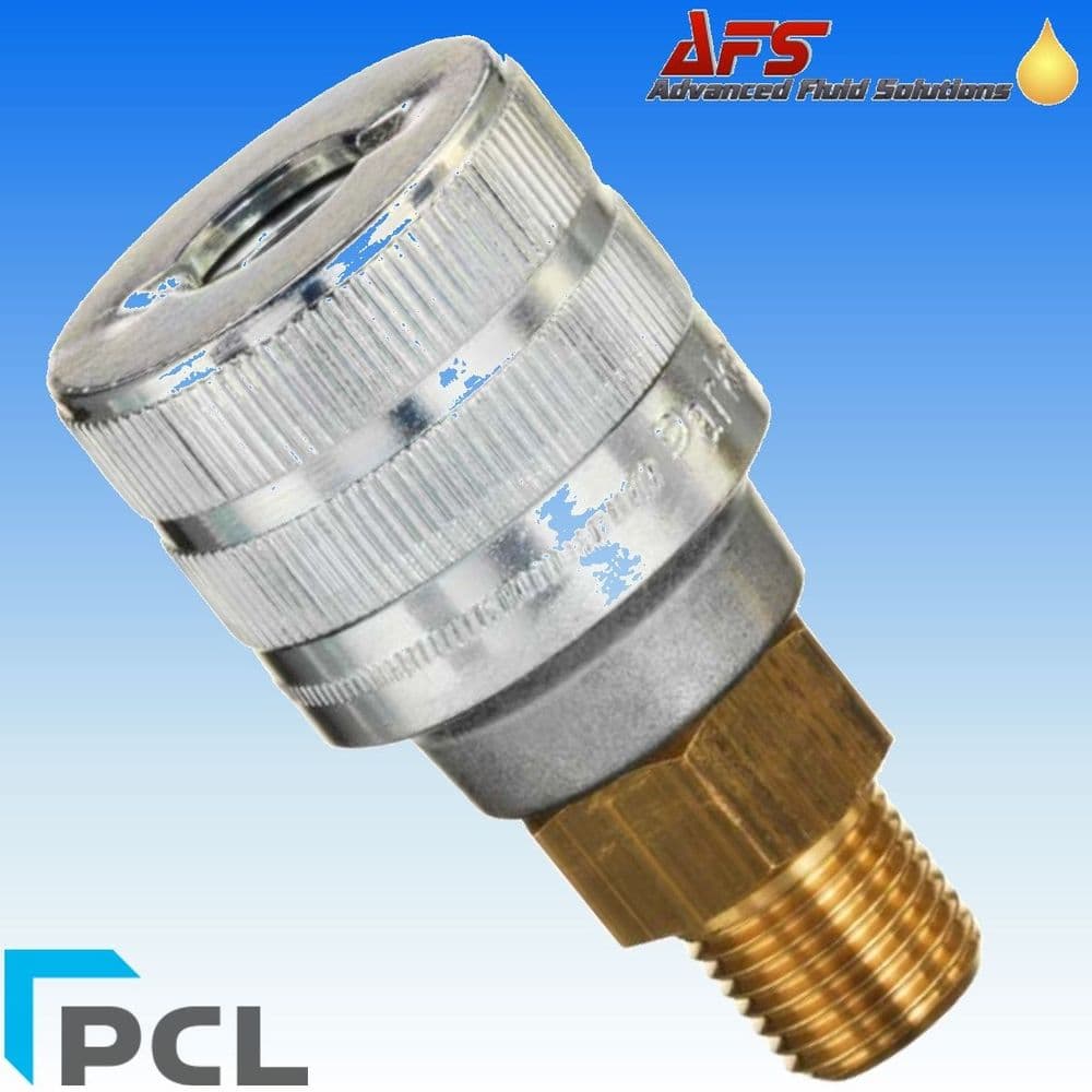 PCL - ACS103 Genuine Parker Schrader Female Coupling x 3/8 BSPT Male Thread