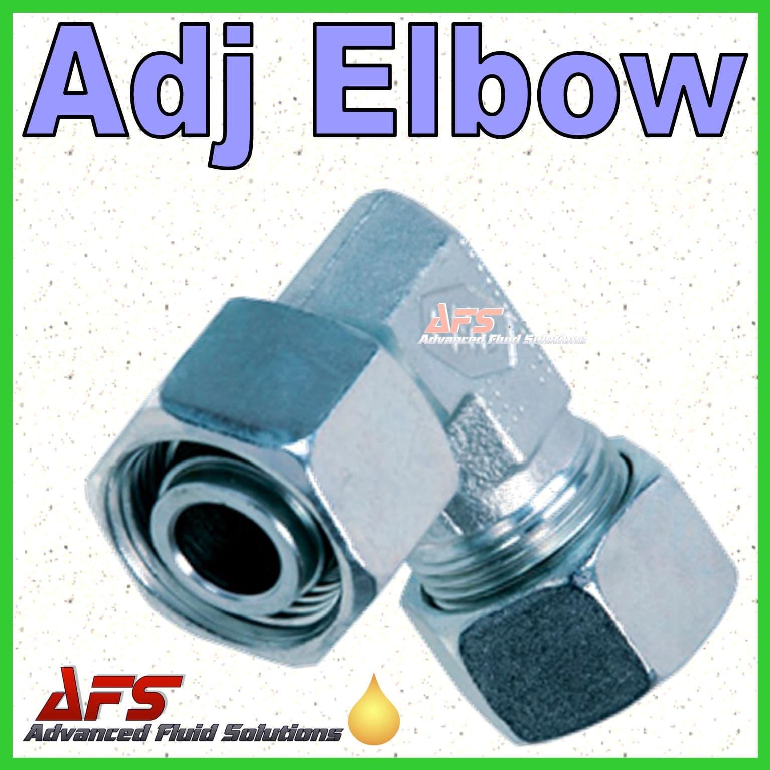 18L Adjustable Equal Elbow Tube Coupling Union 6mm Compression Pipe Fitting