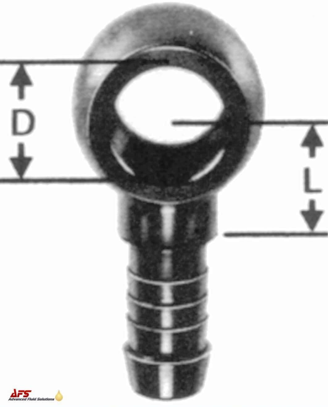 M10 10mm Banjo Fitting x 7mm - 8mm Hose Tail